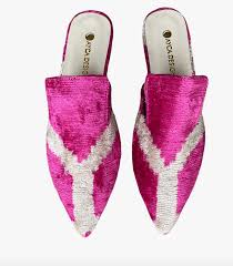 SVP149 Silky Pink Velvet Pink Slides by Ayca Designs | The CoCo Couture