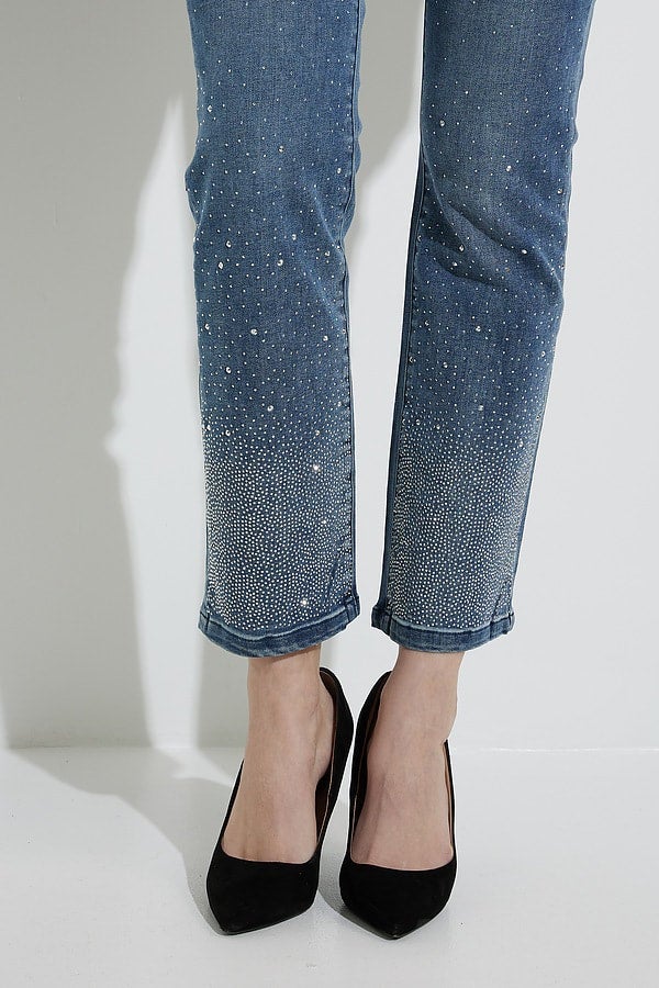 224952 Sparkle Denim by JOSEPH RIBKOFF | The CoCo Couture
