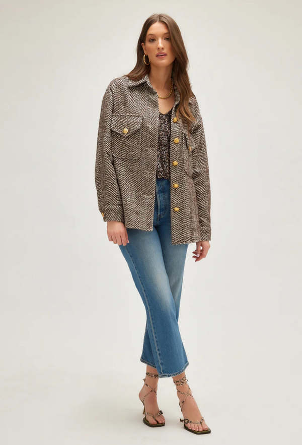 3F20079 Herringbone Jacket by Fifteen-Twenty | The CoCo Couture